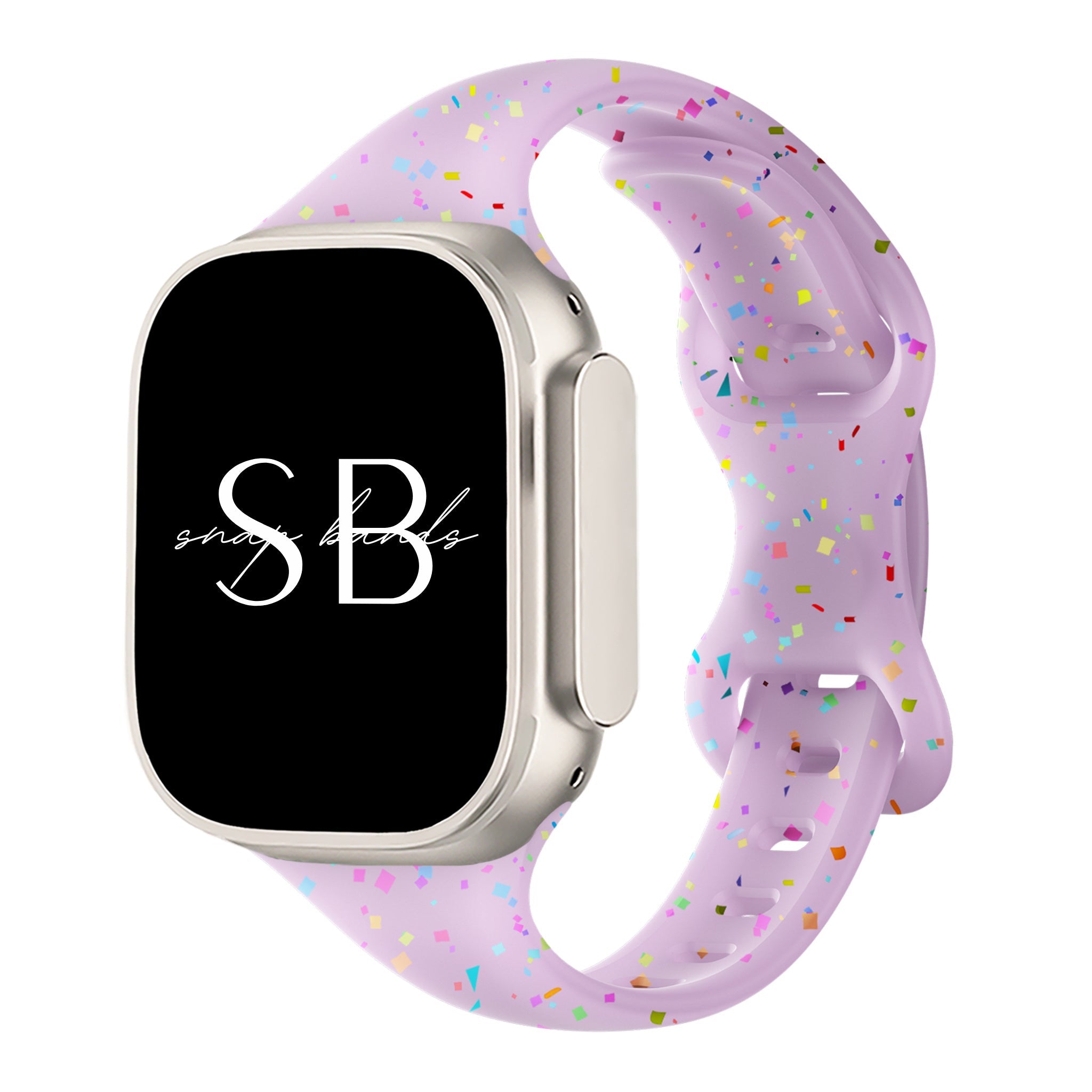 Sakura Confetti Silicone Band – Snap Bands