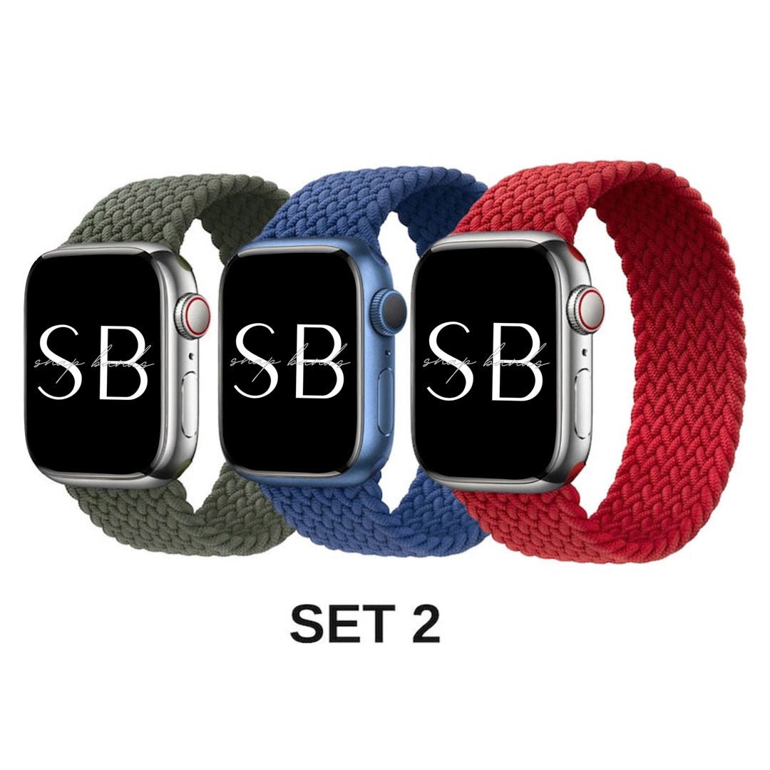 3 Pack Nylon Woven Bands – Snap Bands