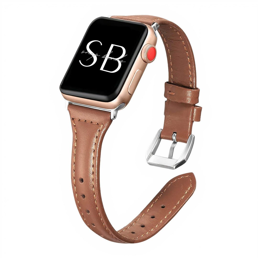 Gina Slim Leather Band – Snap Bands